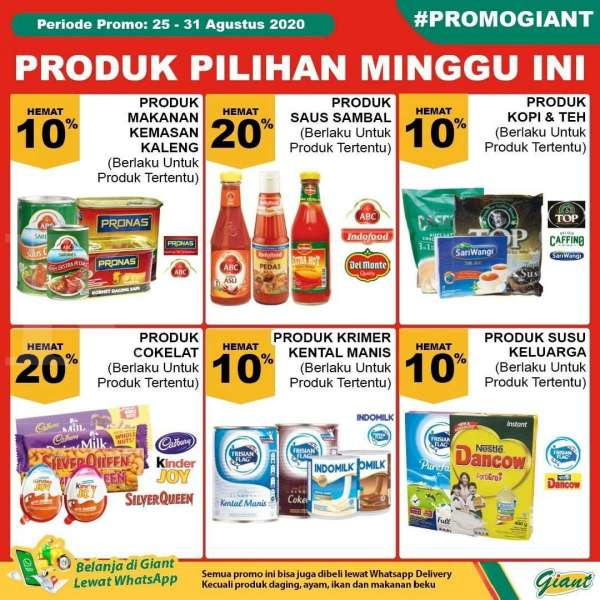 Baru Saja Dirilis! Berikut Katalog Promo Giant Periode 25 - 31 Agustus ...