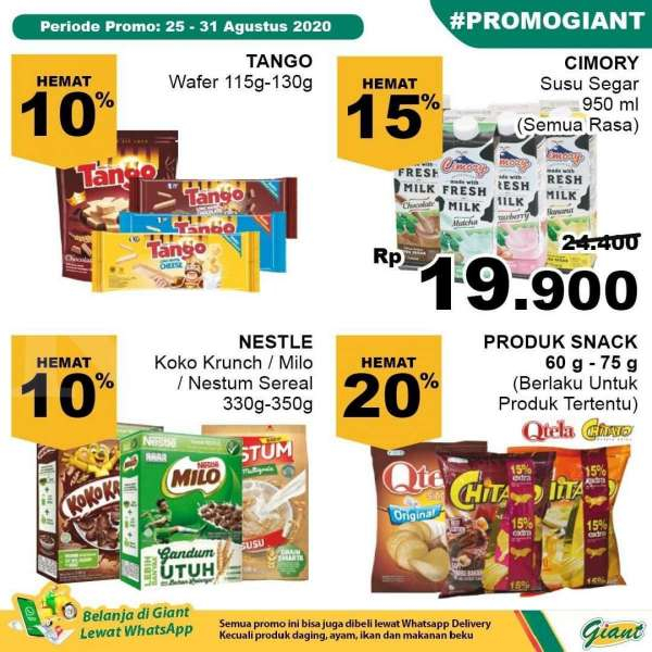 Baru Saja Dirilis! Berikut Katalog Promo Giant Periode 25 - 31 Agustus ...