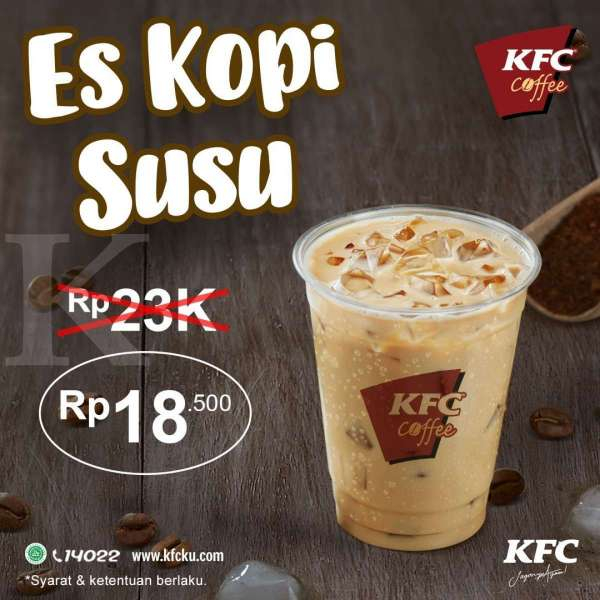 Promo KFC Coffee hari ini 3 November 2020, Es Kopi Susu Rp 18.500